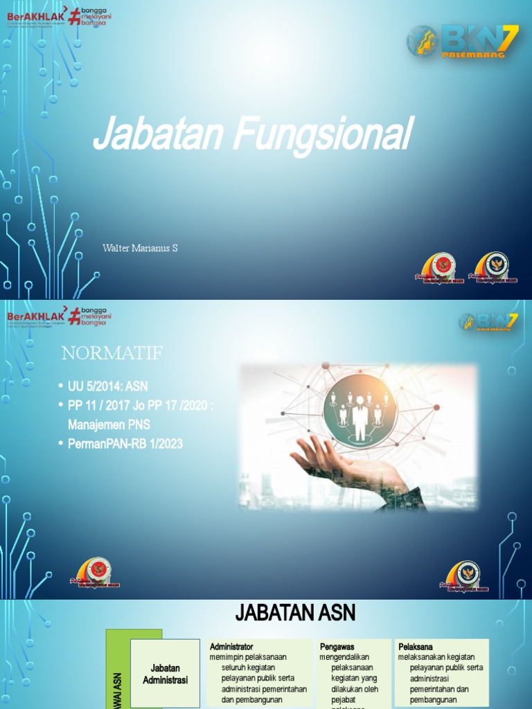 Jabatan Fungsional - PermenPAN 1 Tahun 2023 | PDF