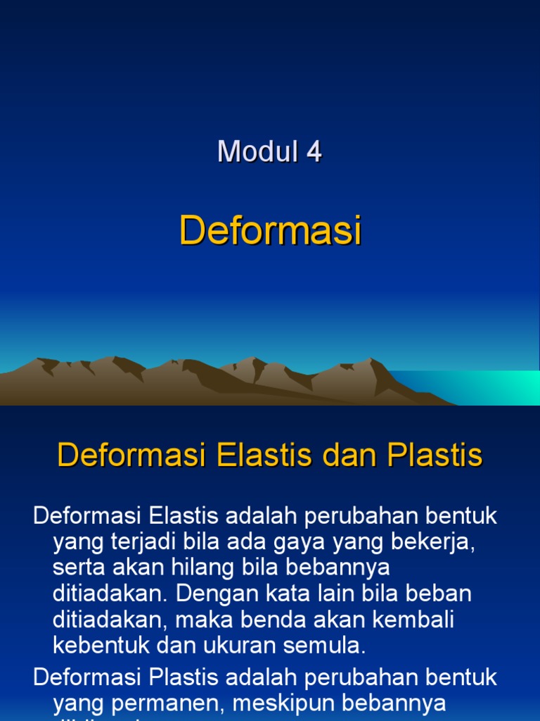 Modul 4 Deformasi | PDF