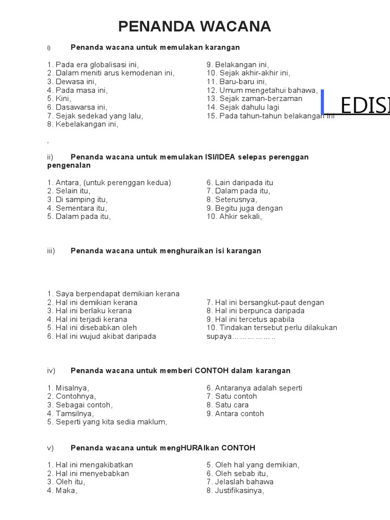 BM-contoh Penanda Wacana | PDF