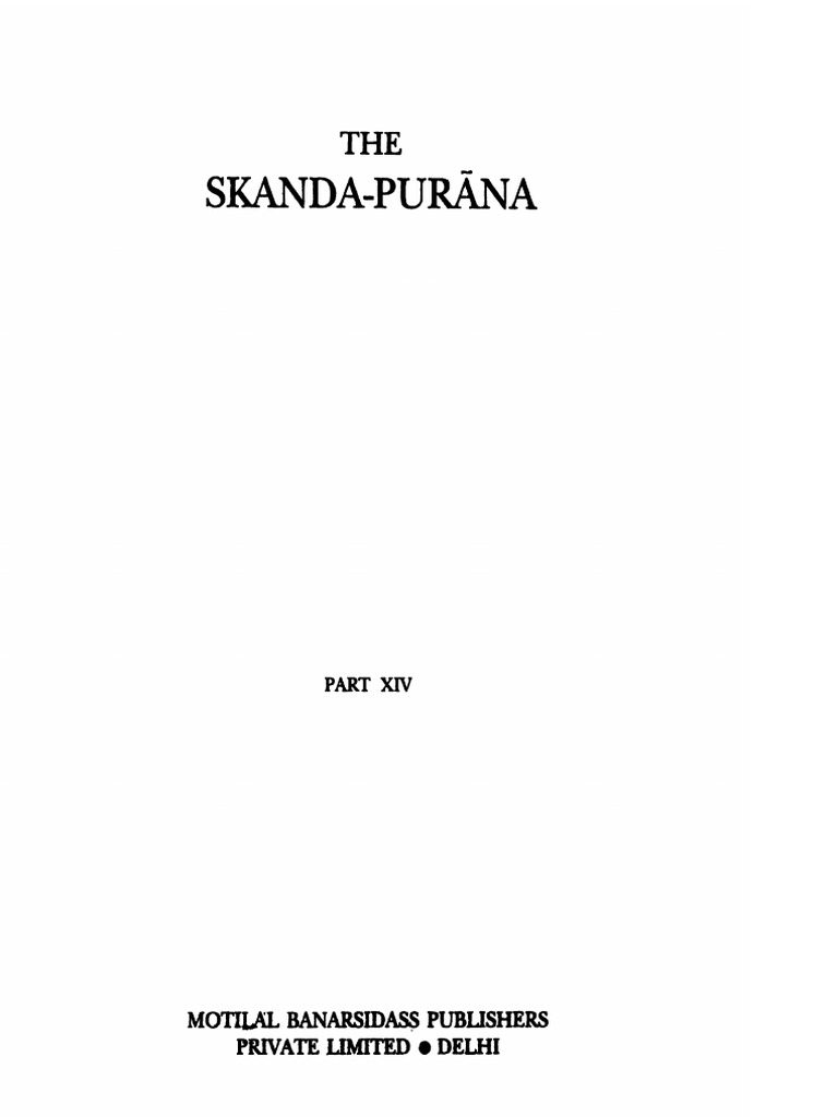 Skanda Purana Vol 14 of 20 Book V Avantya Khanda s03 Reva Khanda ...