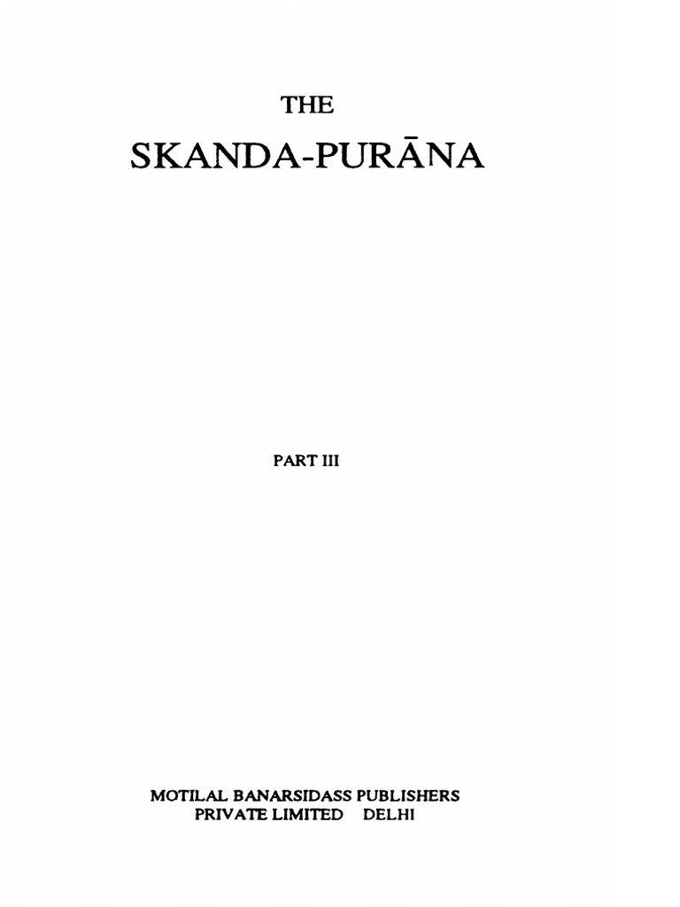 SKANDA PURANA Vol 03 of 20 Book I MAHESHVARA KHANDA S03 Arunachala ...