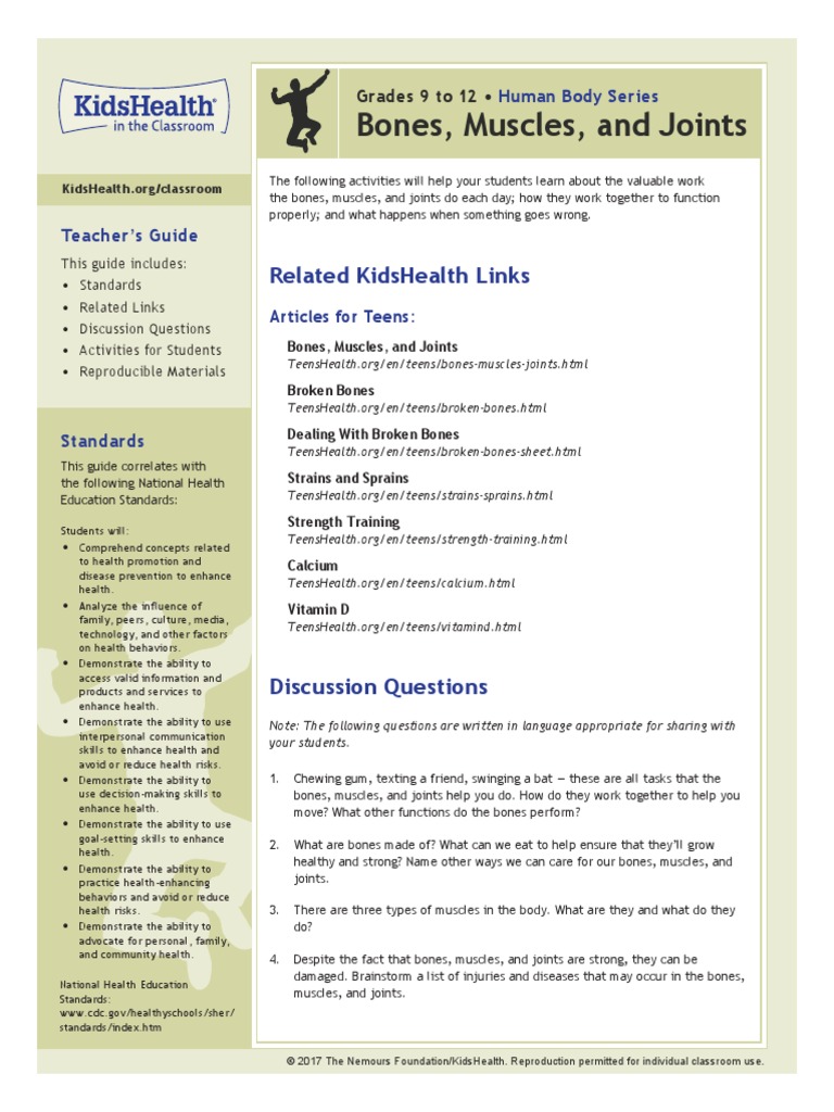 Bones | PDF | Joint | Skeletal Muscle