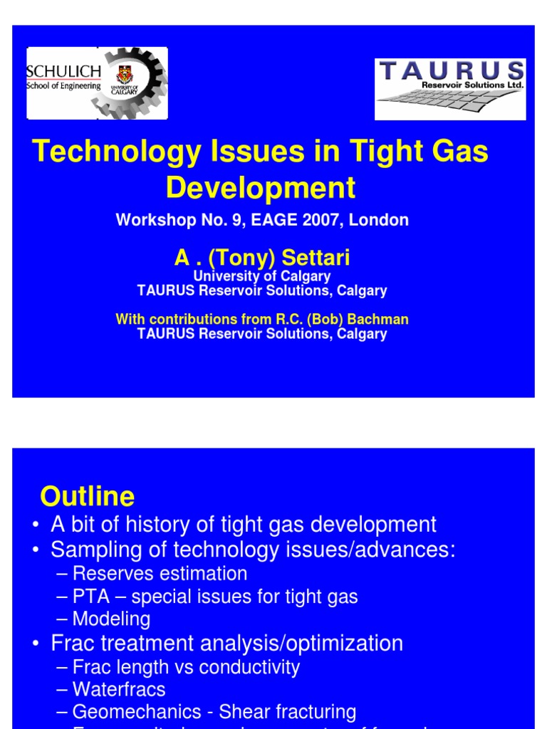 Tight Gas Sand Development | PDF