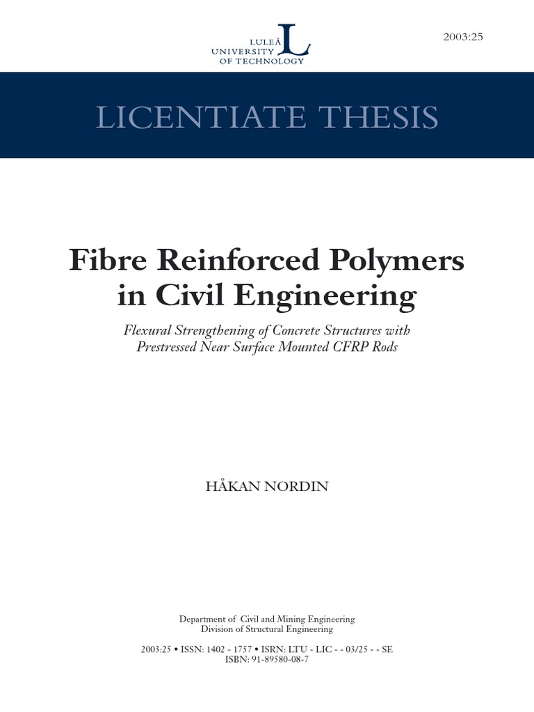 Fibre Reinforced Polymers in Civil Engineering | PDF
