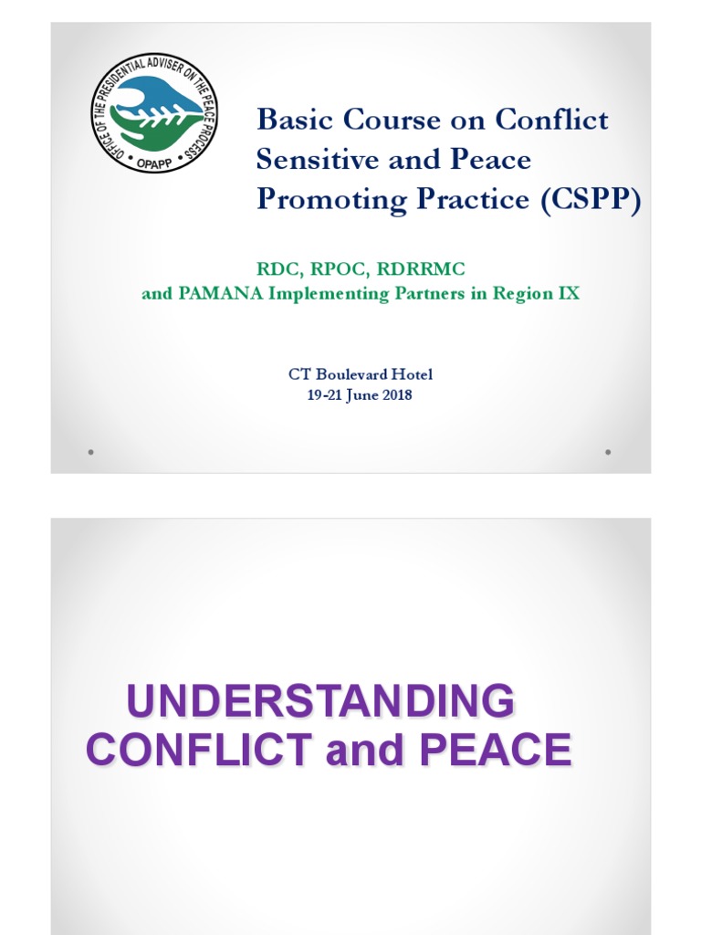 Understanding Conflict and Peace | PDF | Violence | Peacebuilding