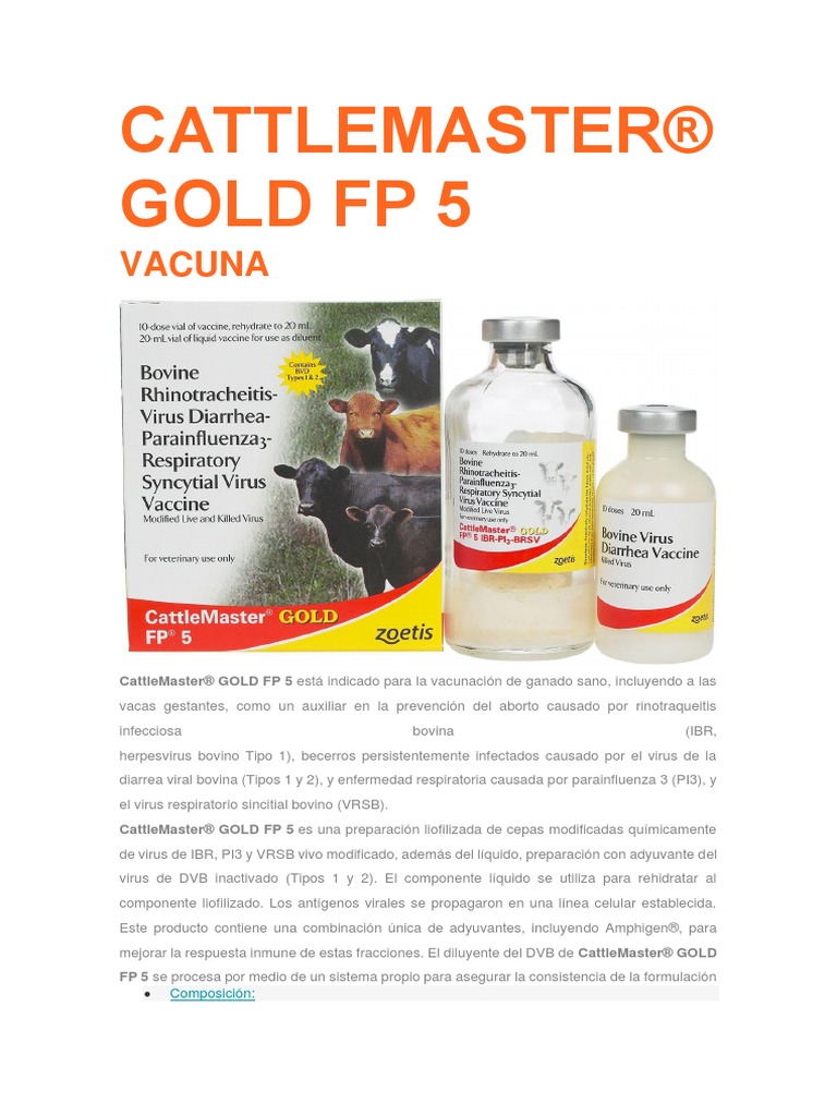Cattlemaster Gold FP5 | PDF