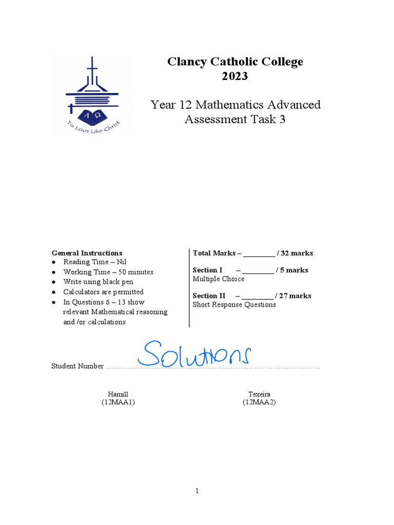 2023 Task 3 SOLUTIONS | PDF