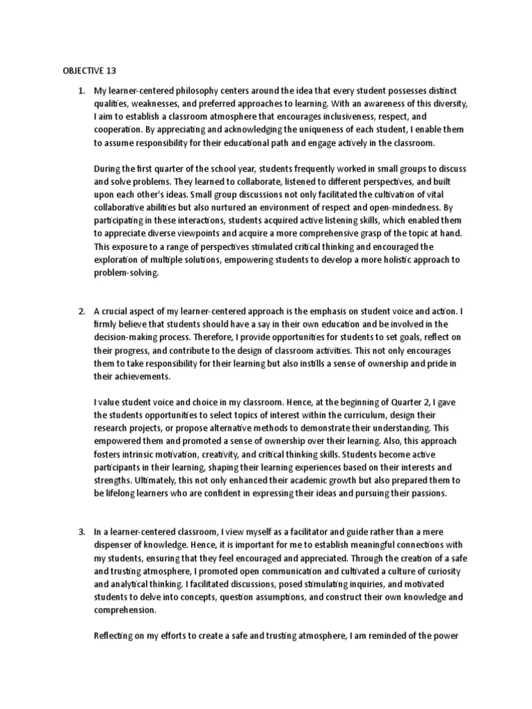 Objective 13 | PDF | Science & Mathematics