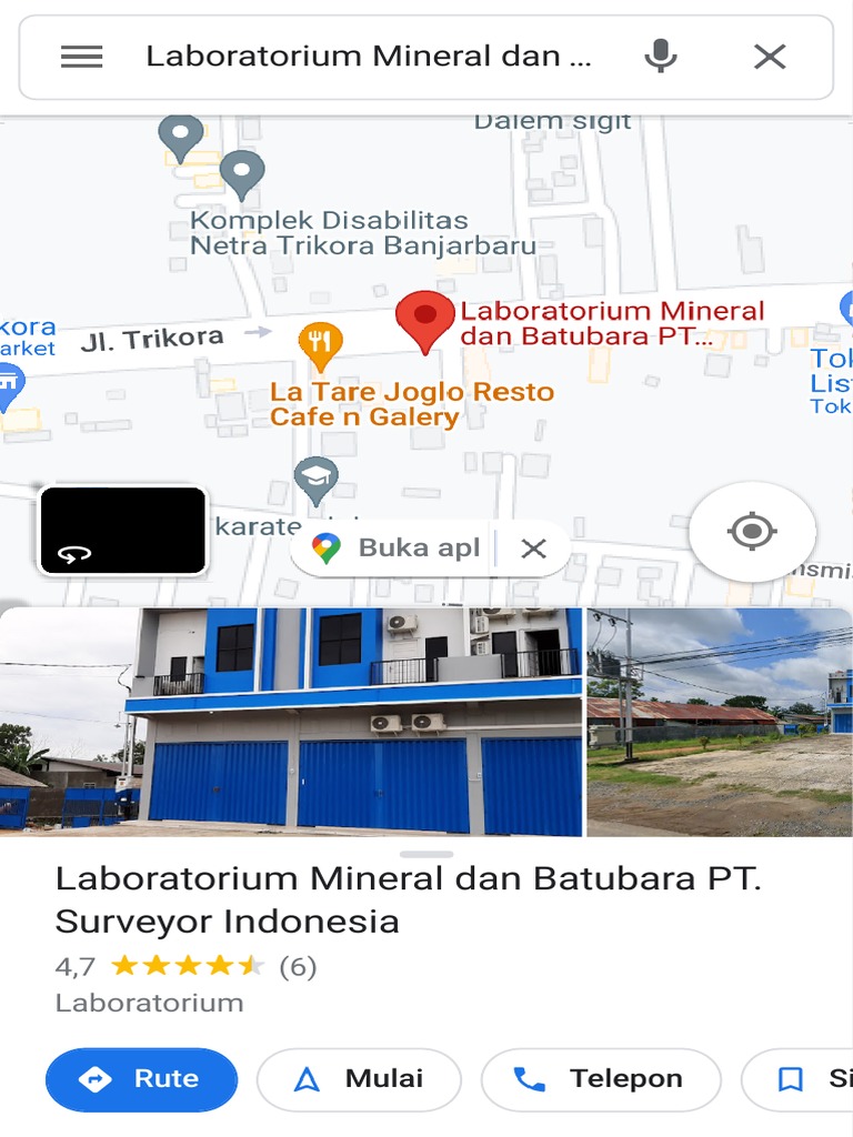 Laboratorium Mineral Dan Batubara PT. Surveyor Indonesia, Jl. Trikora ...
