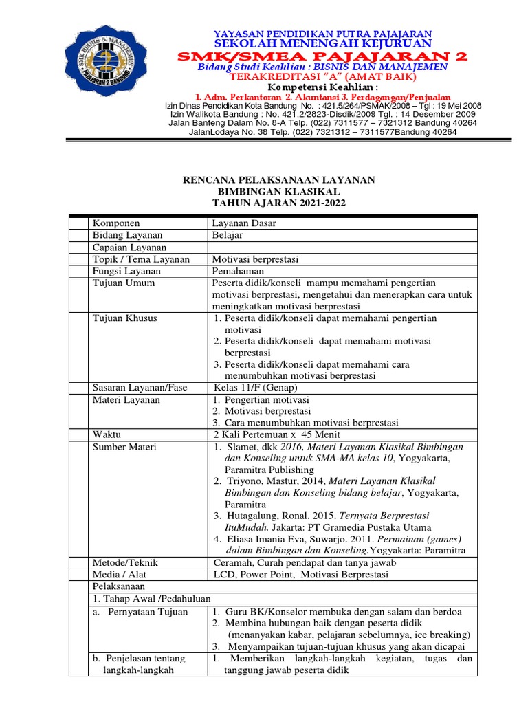 RPL Motivasi Berprestasi | PDF | Karier & Perkembangan | Bisnis