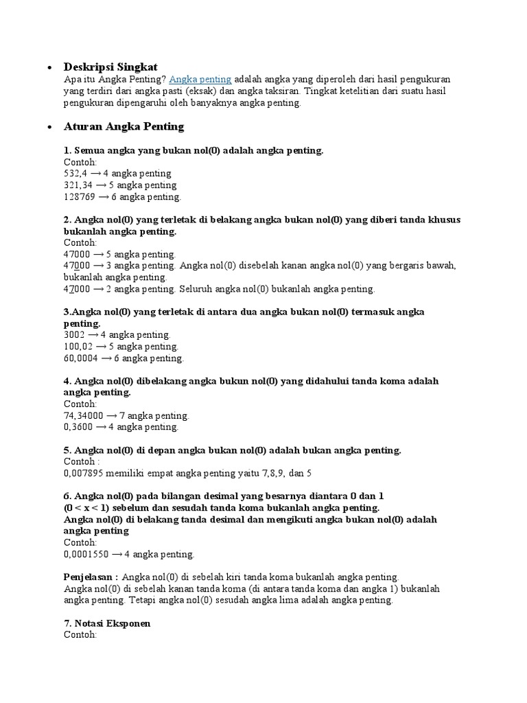 Angka Penting | PDF | Metode & Bahan Ajar | Komputer