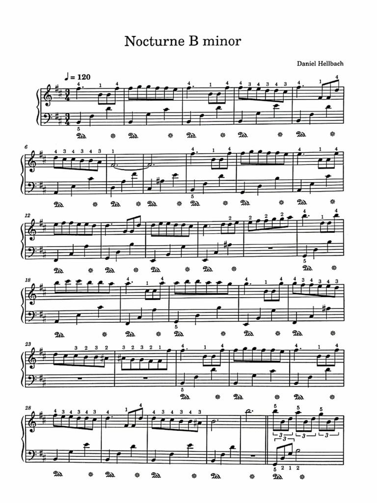 Nocturne B Minor by Daniel Hellbach | PDF