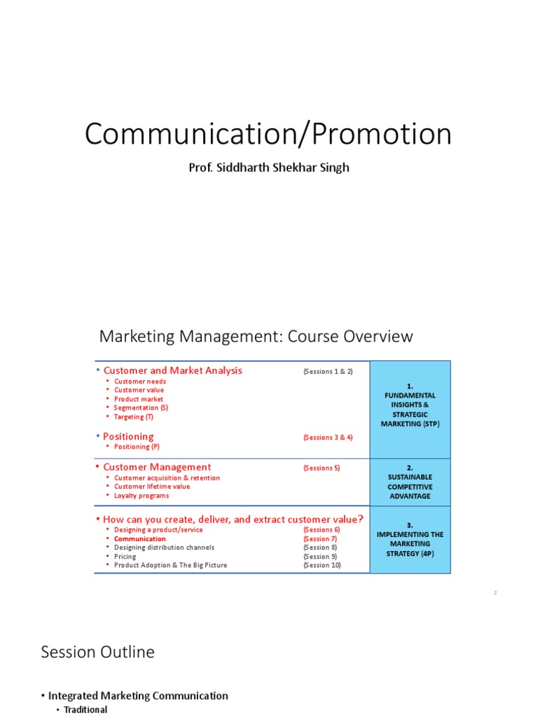 ISB PGP MM Promotion-Communication | PDF | Customer Experience | Marketing