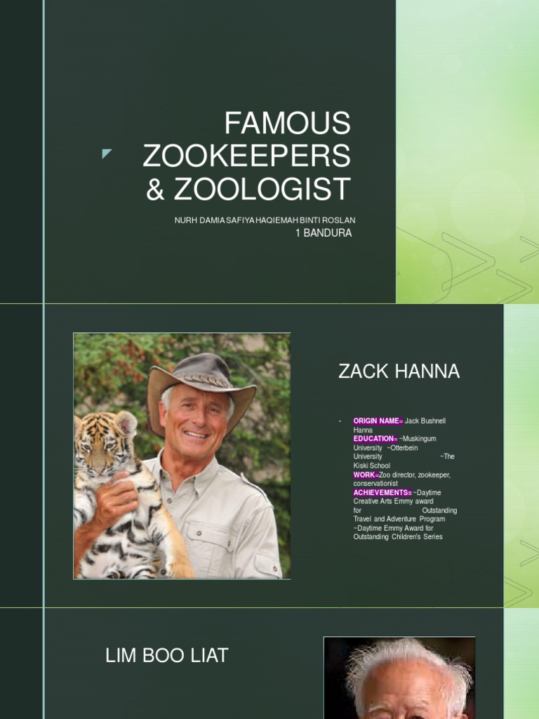 Famous Zookeepers and Zoologist | PDF