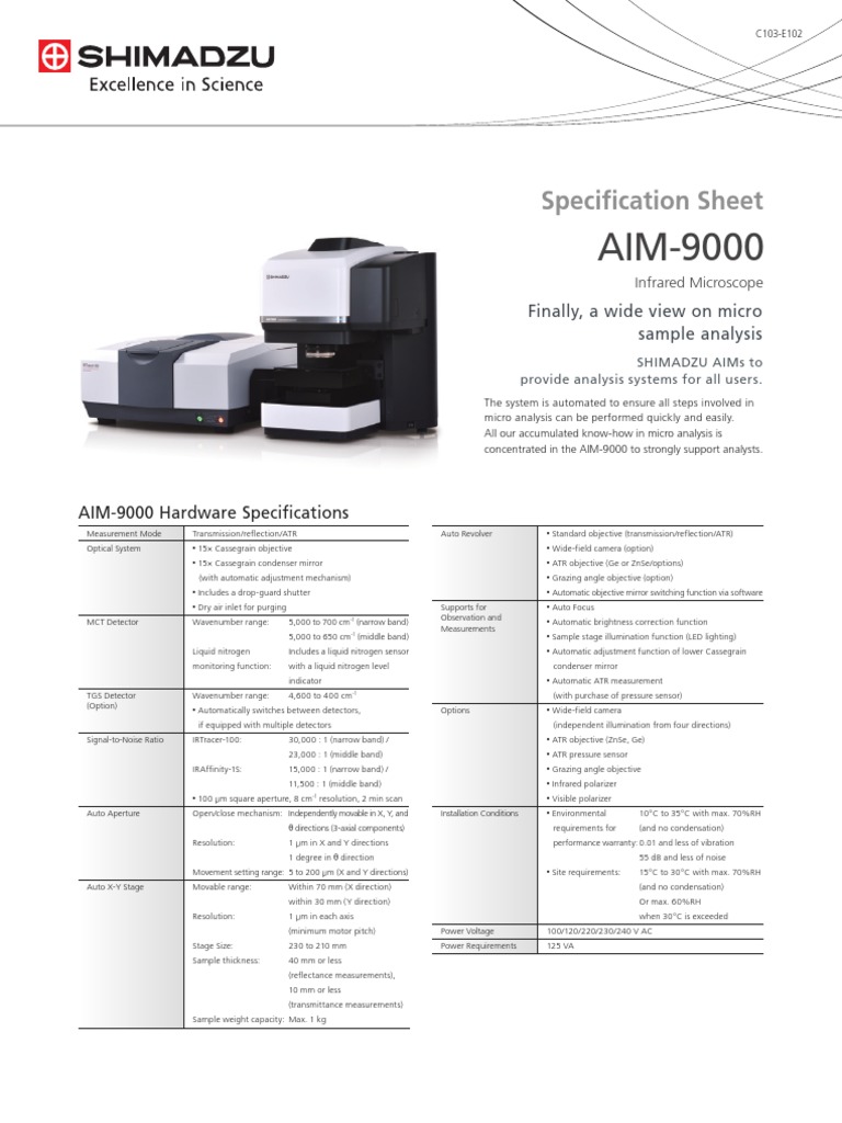 AIM-9000 Specifications | PDF
