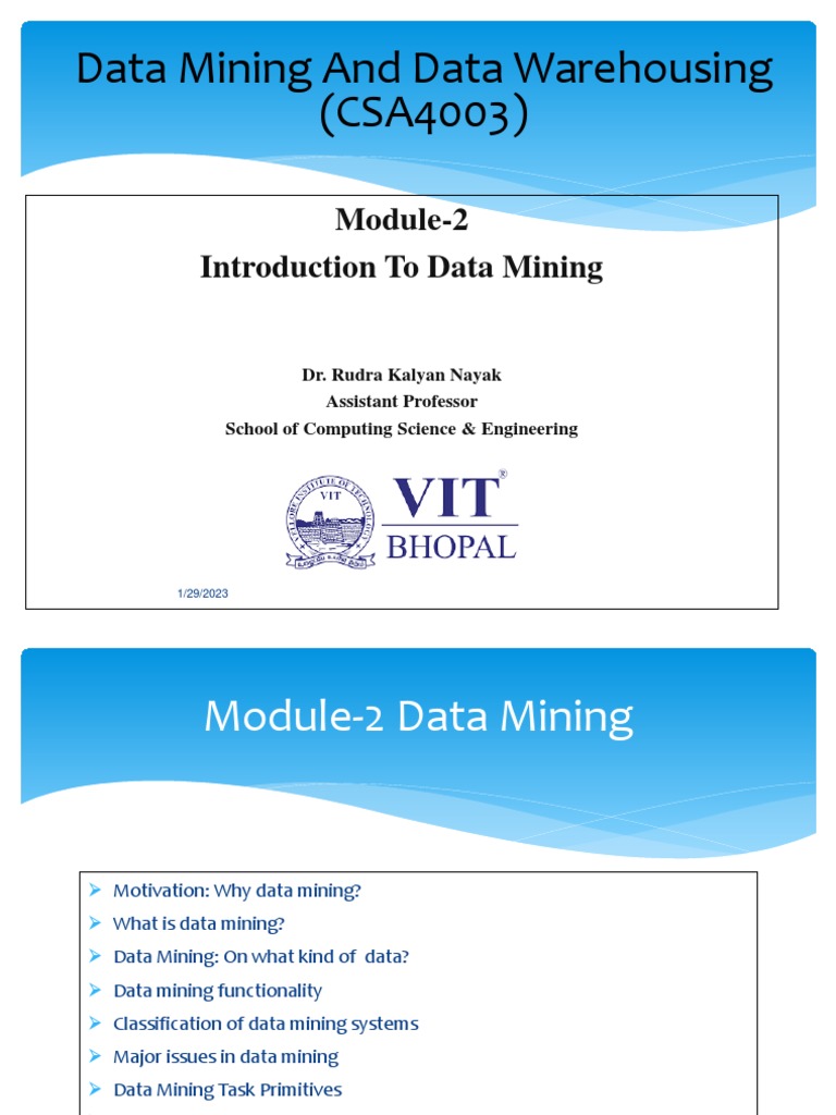 Module 2 Data Mining Pdf