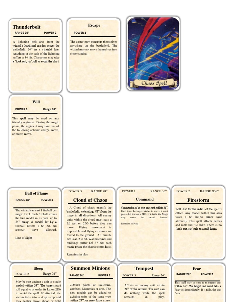 Zargon Magic Cards | PDF