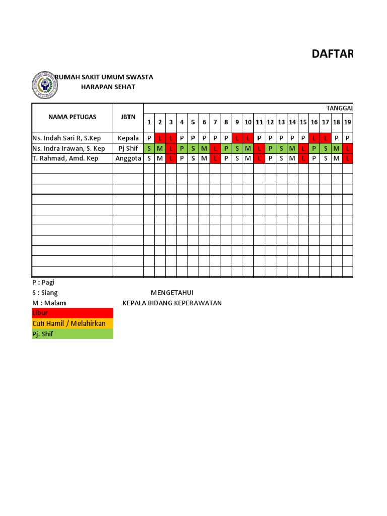 Daftar Jaga Pdf