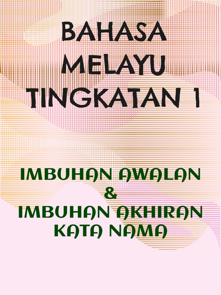 IMbuhan Awalan & Akhiran Kata Nama T1 | PDF