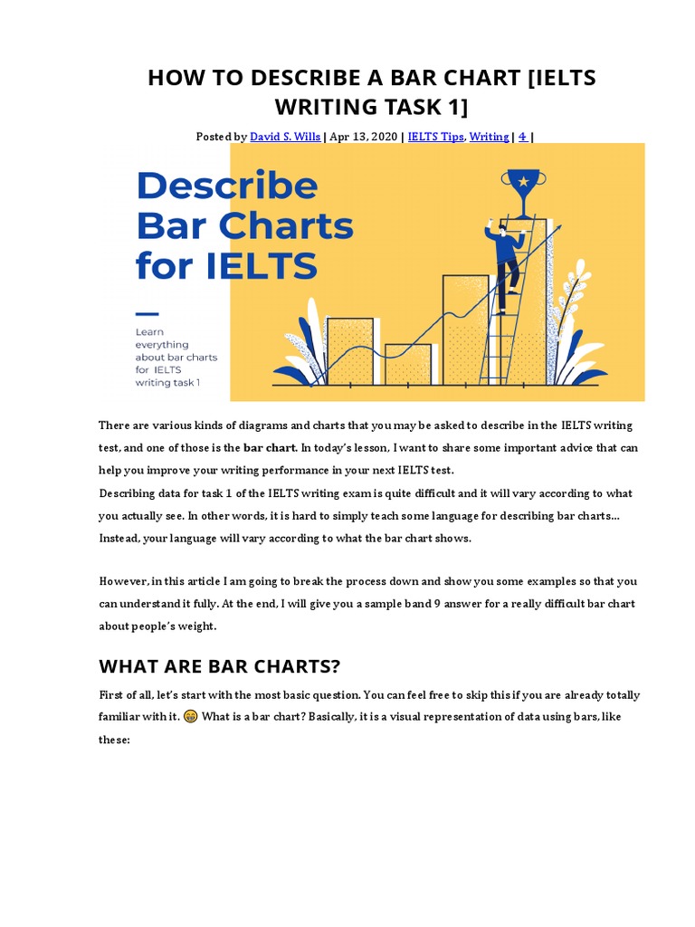 Describing Bar Charts for IELTS Writing | PDF | Career & Growth