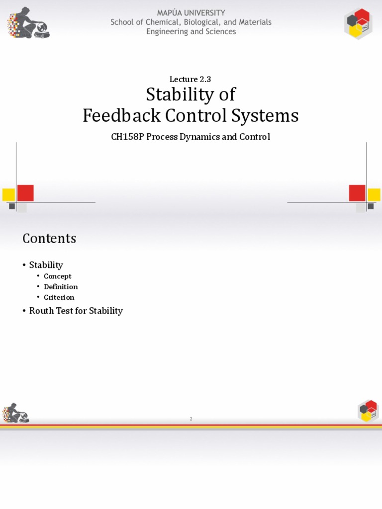 2.3 Stability of Feedback Control Systems | PDF | Stability Theory ... 2.3 Stability of Feedback Control Systems | PDF | Stability Theory ...