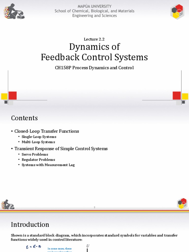 2.2 Dynamics of Feedback Control Systems | PDF | Control Engineering ...