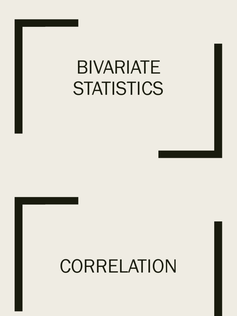 Bivariate Statistics | PDF | Scatter Plot | Statistical Analysis