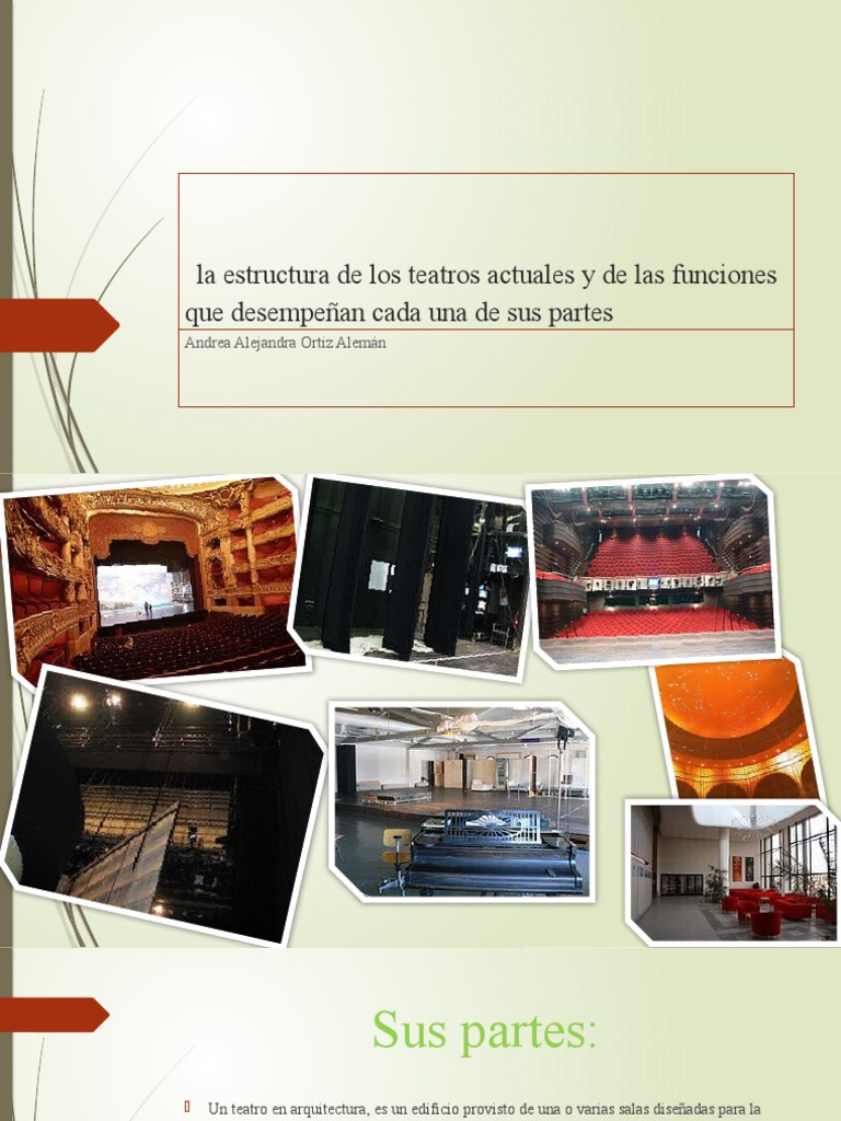 Partes Del Teatro. | PDF | Las artes escénicas | Componentes
