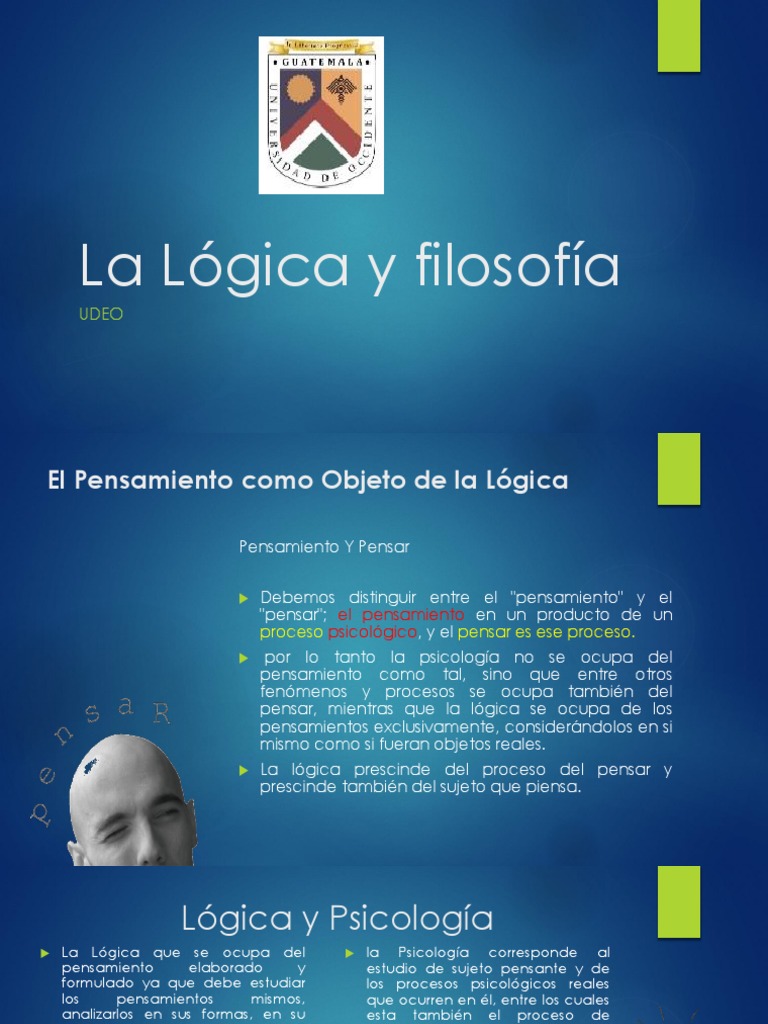 La Lógica y Filosofia 2022 | PDF | Pensamiento | Lógica