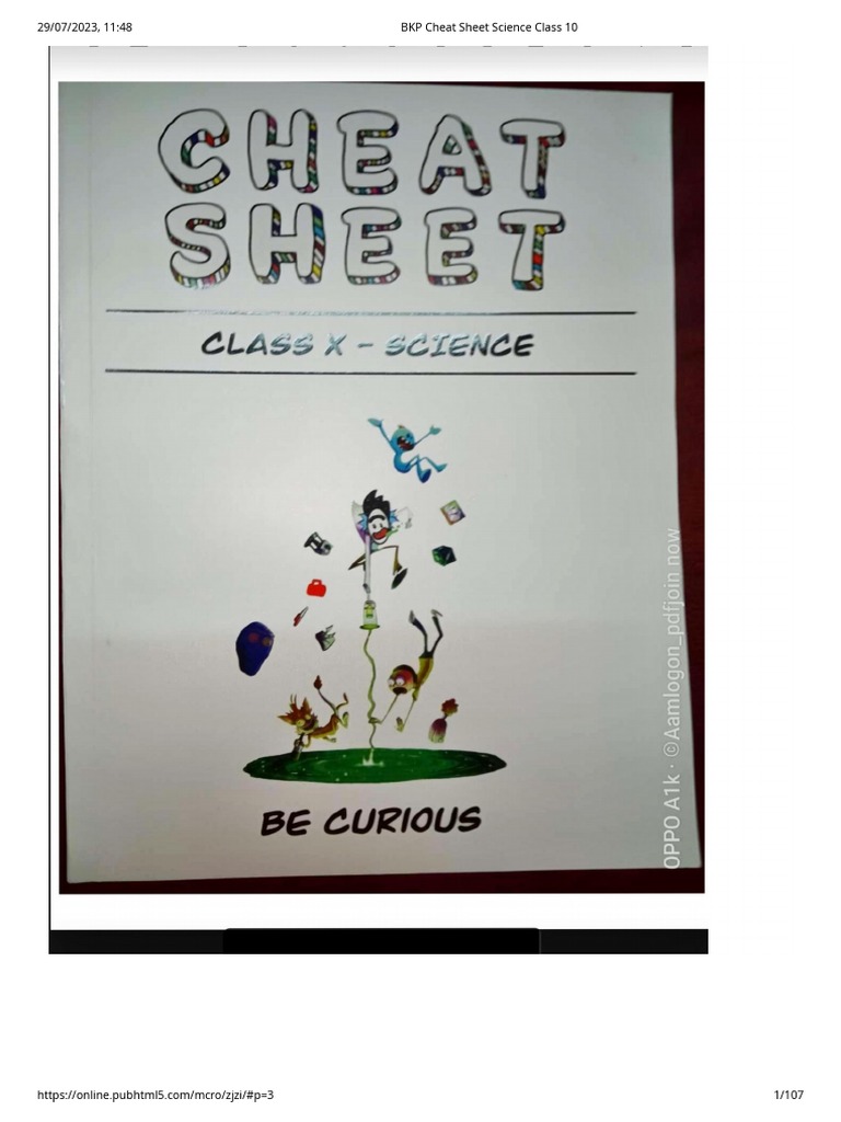 Class 10 Science BKP Cheat Sheet | PDF