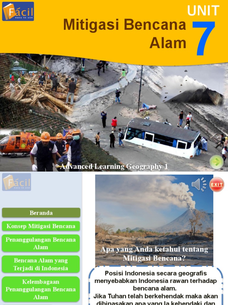 Geo XI - BAB 7 - Mitigasi Bencana | PDF