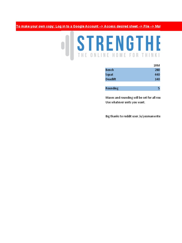Greg Nuckols' 28 Free Programs Guide | PDF | Individual Sports ...