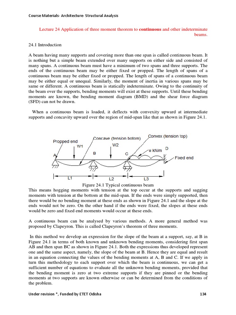 Claypeyrons Theorem | PDF | Beam (Structure) | Bending