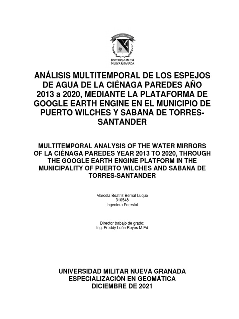 Bernal Luque Marcela Beatriz 2021 | PDF | Ciencia y matemáticas