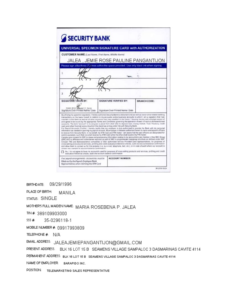 Updated SB Signature Card | PDF