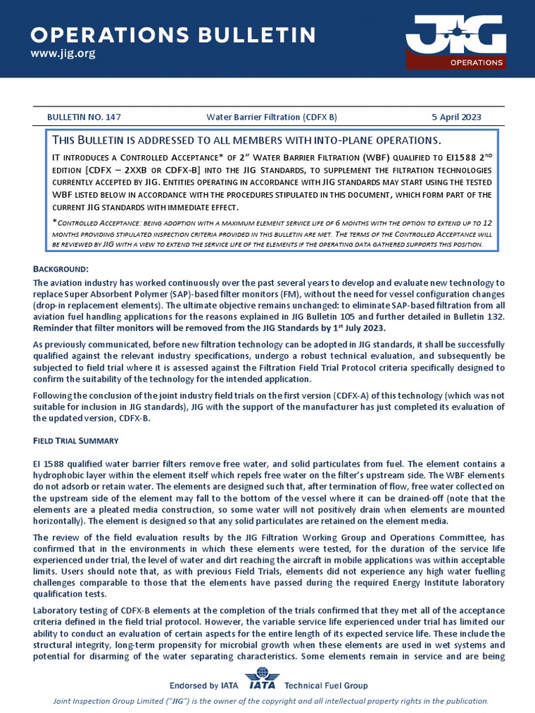 Bulletin 147 Water Barrier Filtration CDFX B FINAL | PDF | Filtration ...