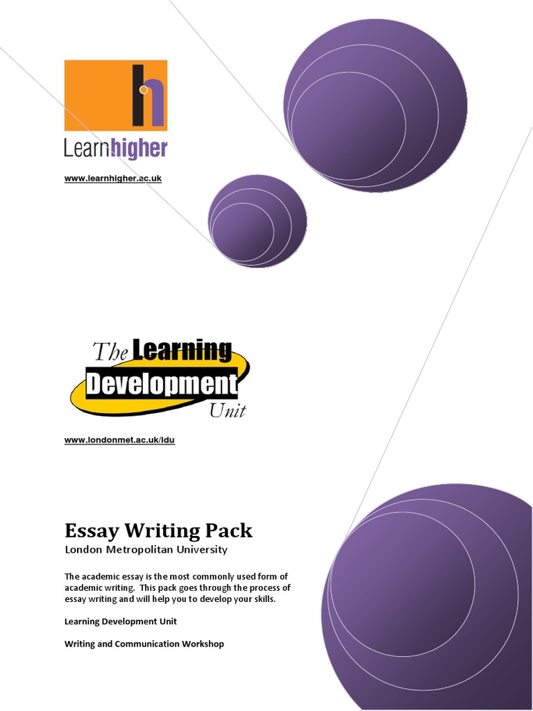 Essay Writing Pack - LHR | PDF