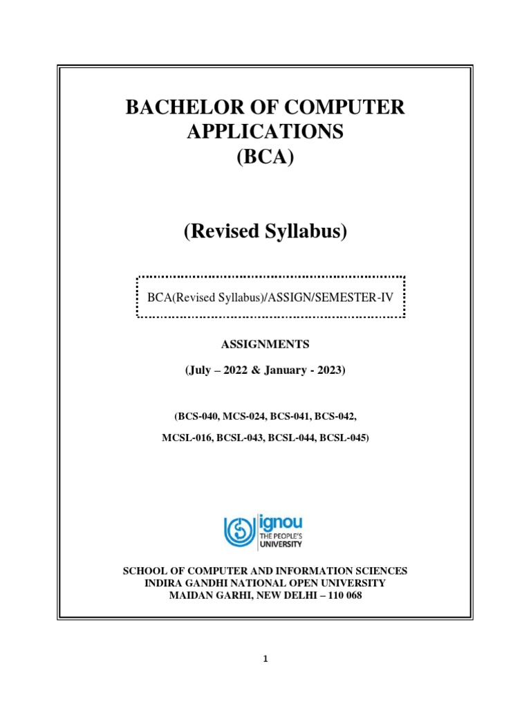BCSL-043-1 Ignou | PDF | Java (Programming Language) | Software Engineering