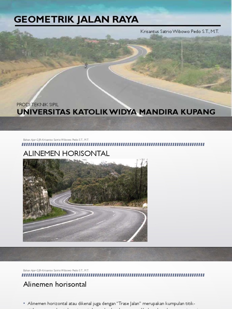 4-Geometrik Jalan Raya | PDF | Metode & Bahan Ajar