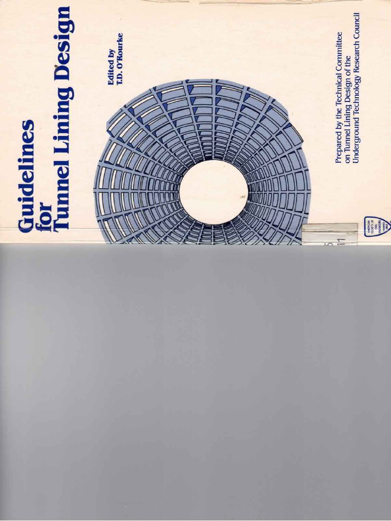 Guidelines For Tunnel Lining Design - Optimized | PDF