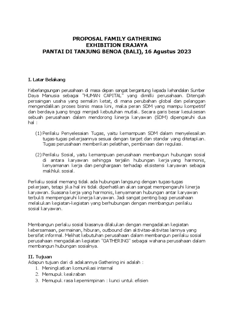 PROPOSAL GATHERING | PDF