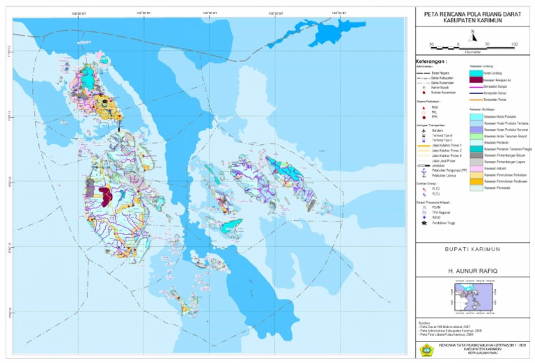 Peta Rencana Pola Ruang Darat | PDF