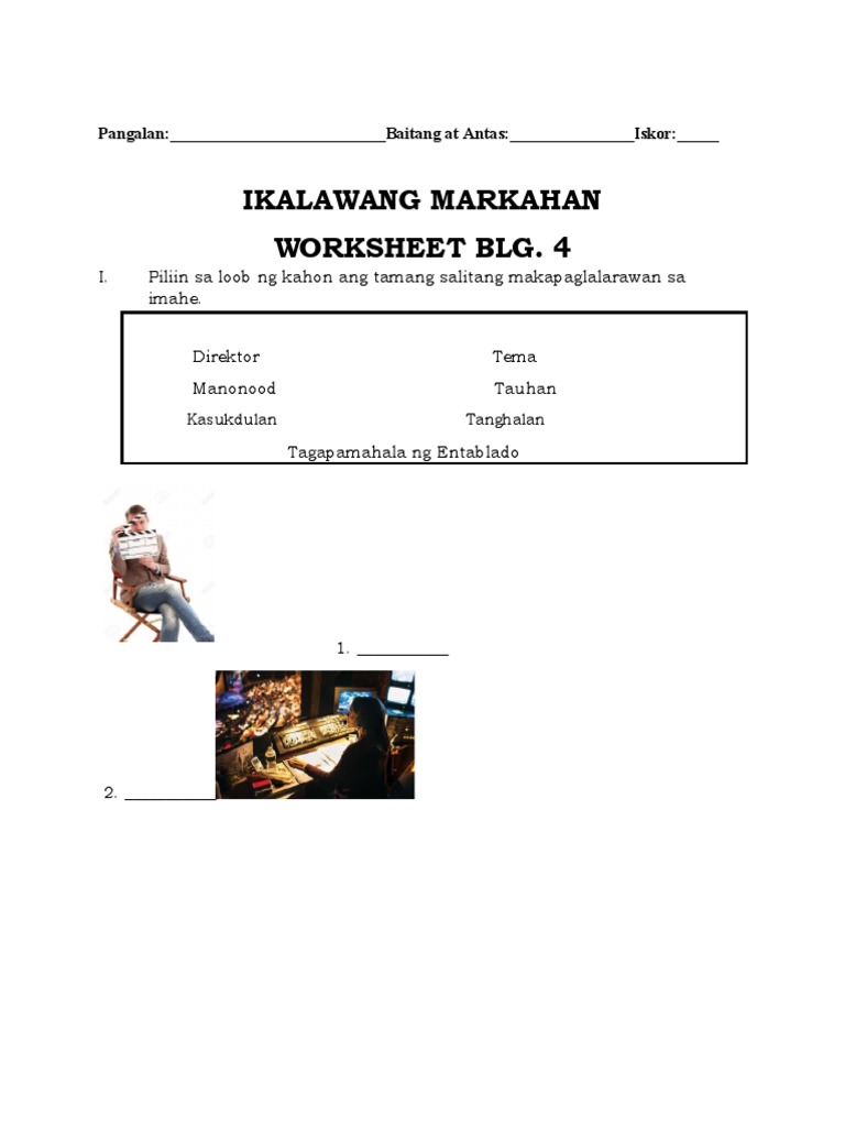 Worksheet 4 | PDF