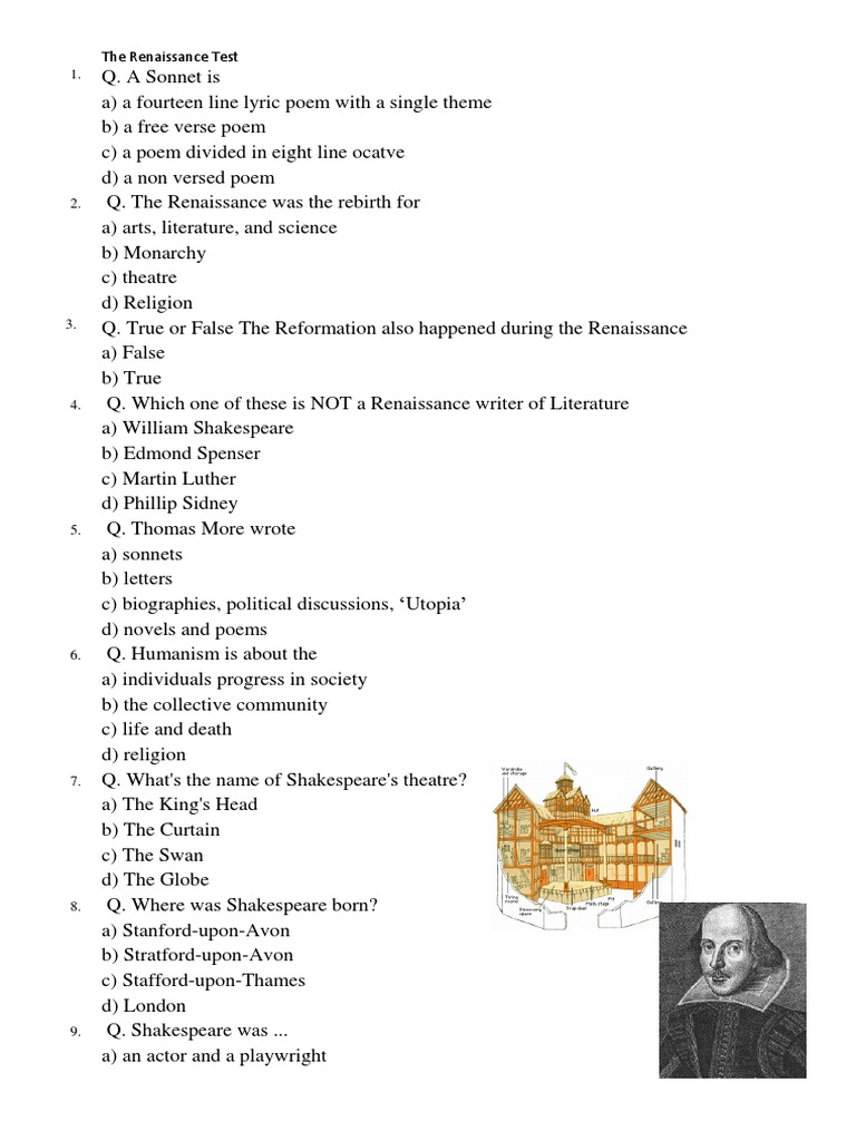 Renaissance Test | PDF