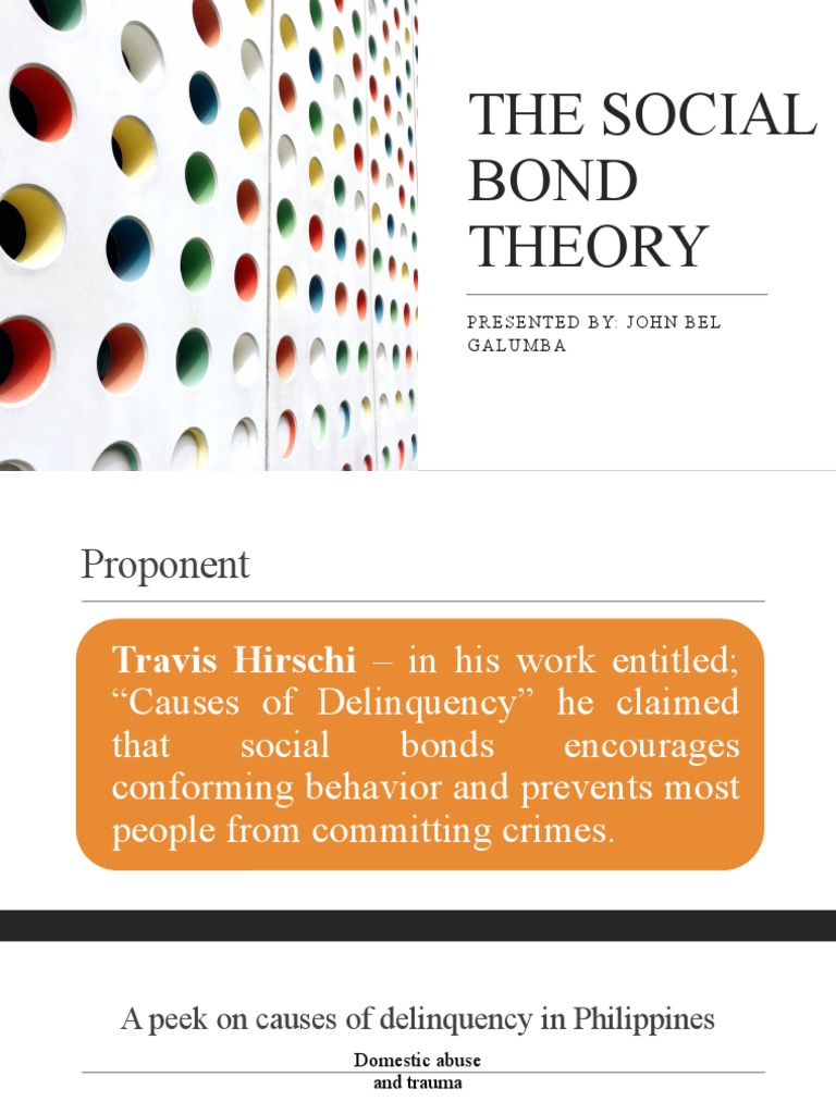 The Social Bond Theory | PDF