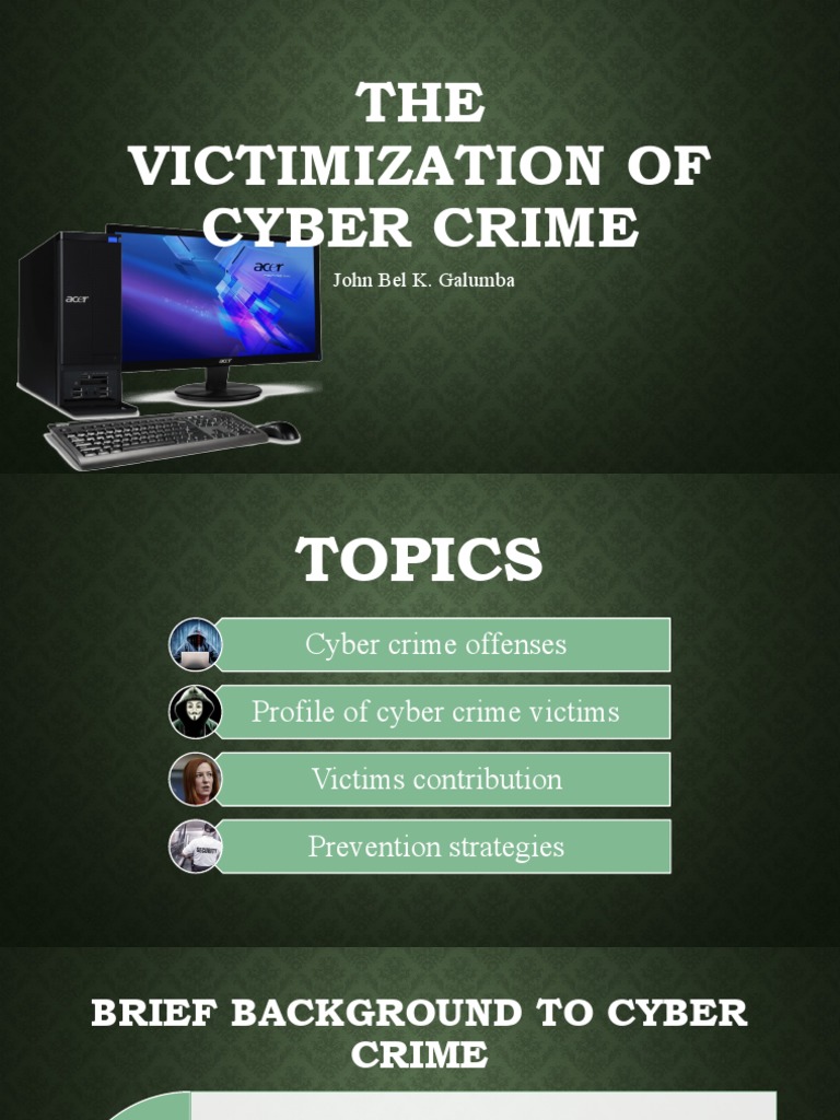 The Victimization of Cyber Crime | PDF | Cybercrime | Security