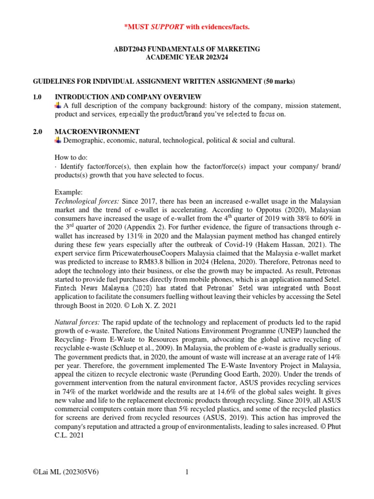 Guidelines For Written Assignment V6 | PDF