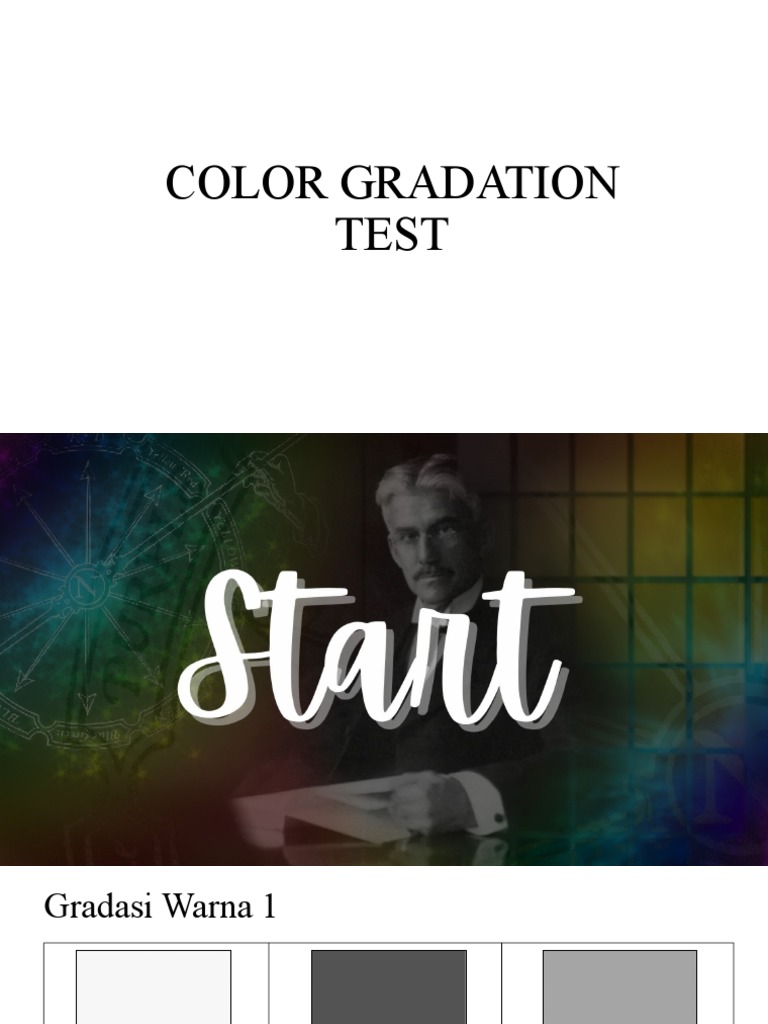 COLOR GRADATION TEST | PDF