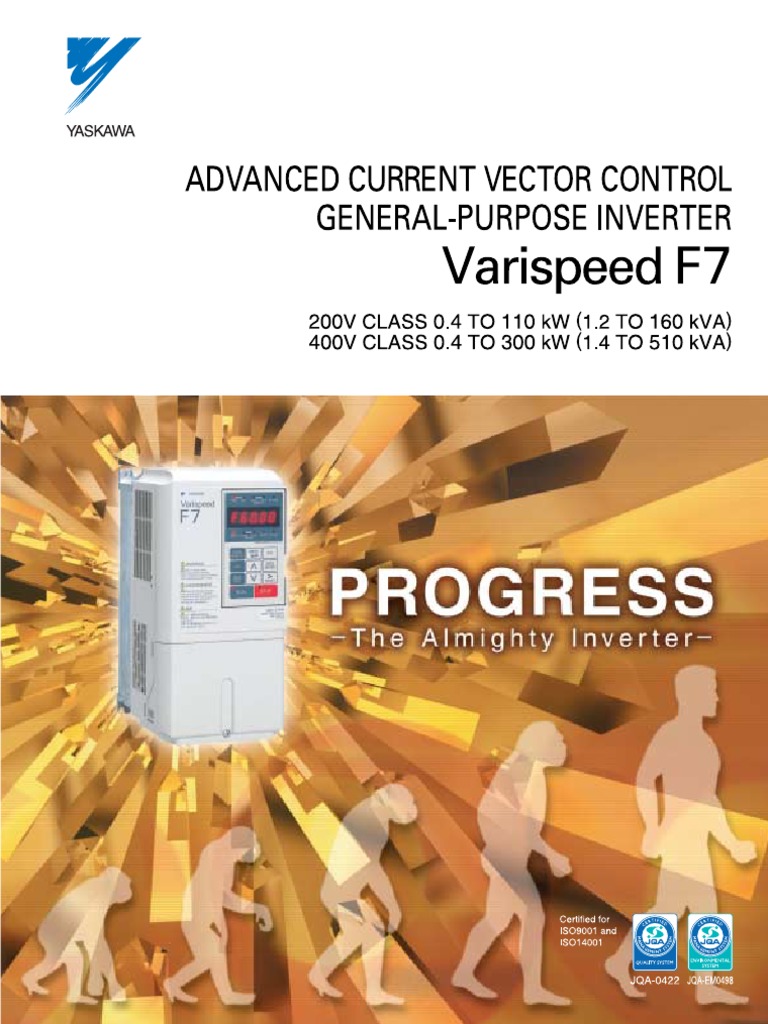 yaskawa-ac-drive-f7 | PDF | Electric Motor | Power Inverter