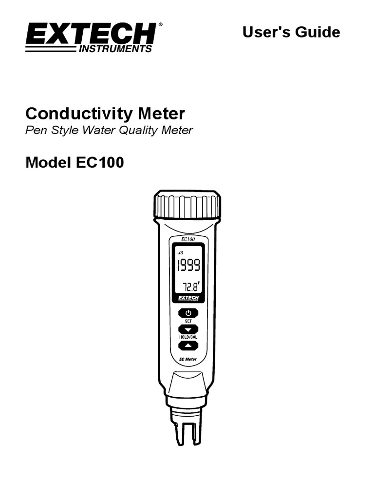 Extech EC150 Manual | PDF | Calibration | Physical Sciences